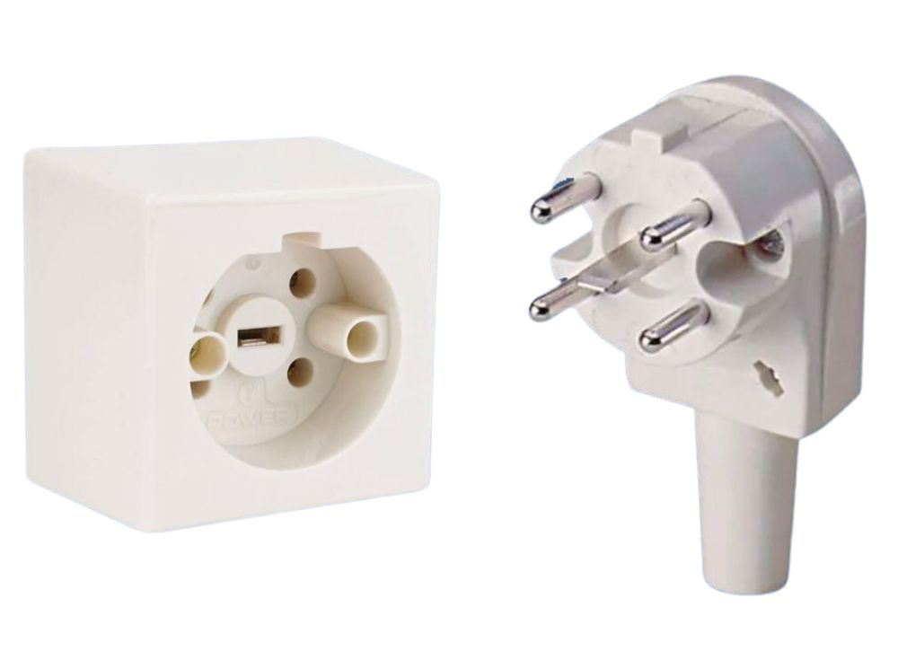 Perilex stekker aansluiten 2 fase - Elektricien Louwmans